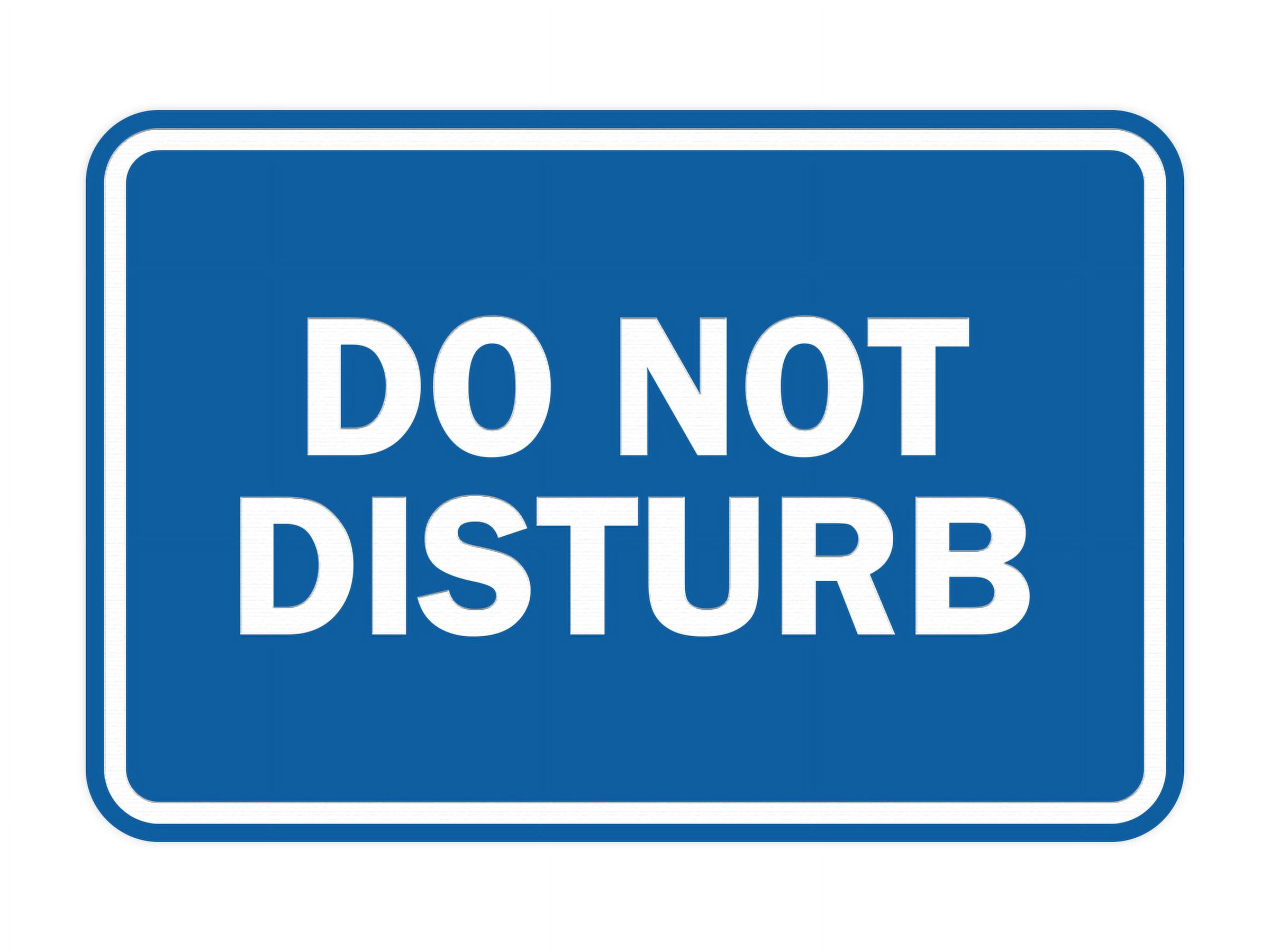 Classic Do Not Disturb Sign (Blue) - Small - Walmart.com