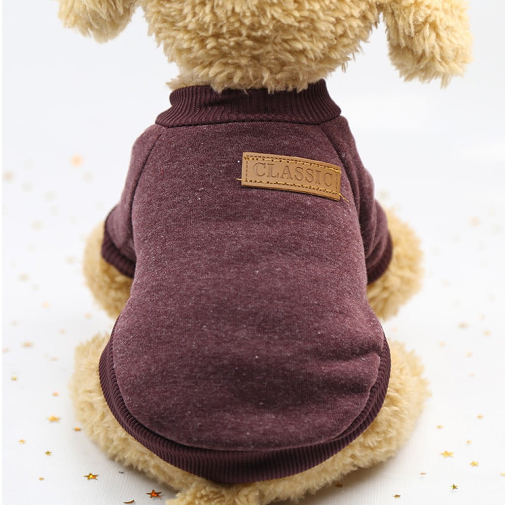Classic Dog Sweater Warm Winter Clothes - Cozy Knit Pet Puppy Pullover ...