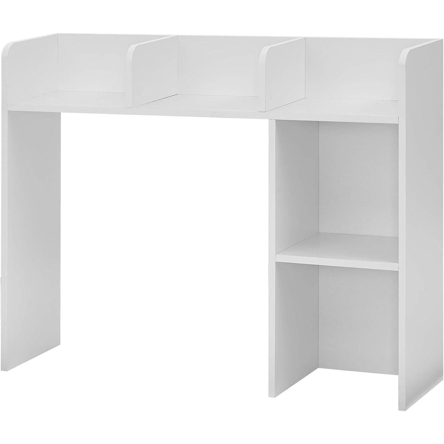 Classic Dorm Desk Bookshelf - White - Walmart.com
