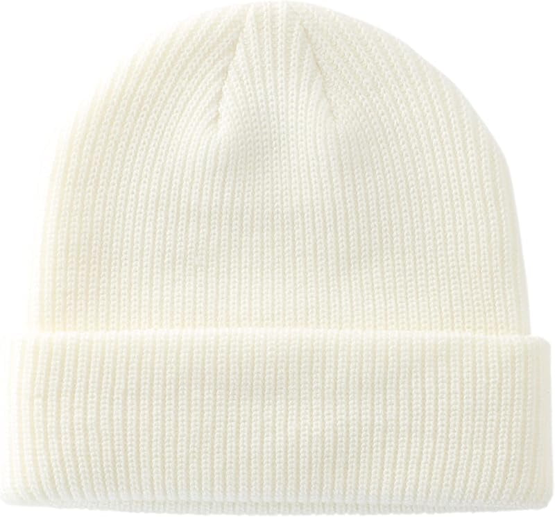 Classic Double Layer Knit Beanie Hat Warm Thick Acrylic Winter Hats ...
