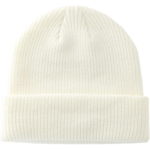 Classic Double Layer Knit Beanie Hat Warm Thick Acrylic Winter Hats ...