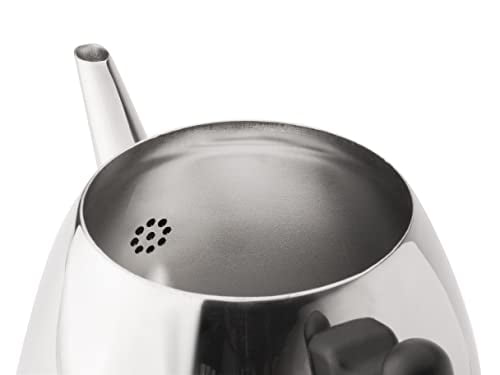 Classic Double Walled Teapot, 1.2-Liter, Stainless Steel Glossy Finish ...