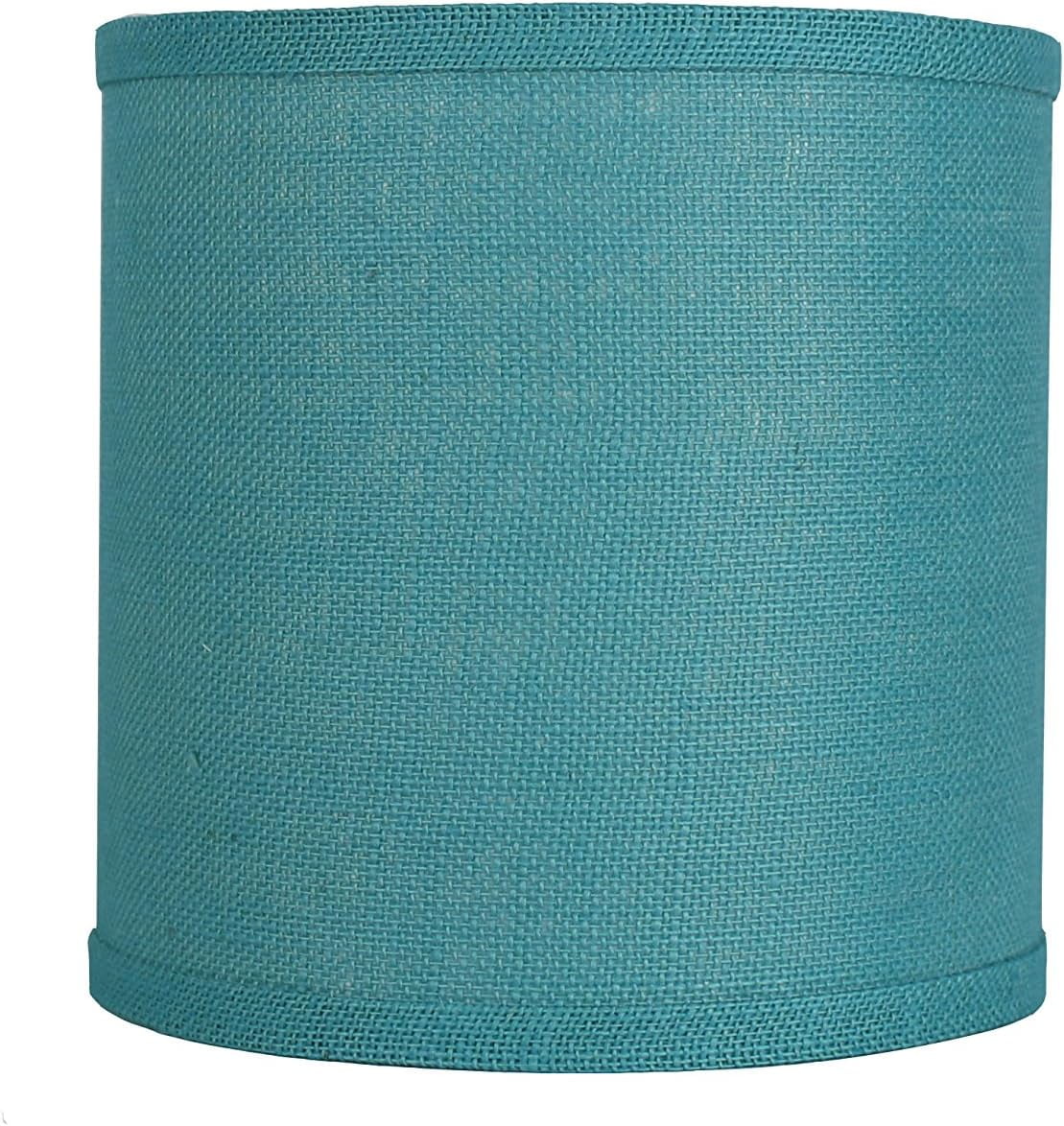Classic Drum Burlap Lampshade, Spider-fitter, 12-inch by 12-inch by 10 ...