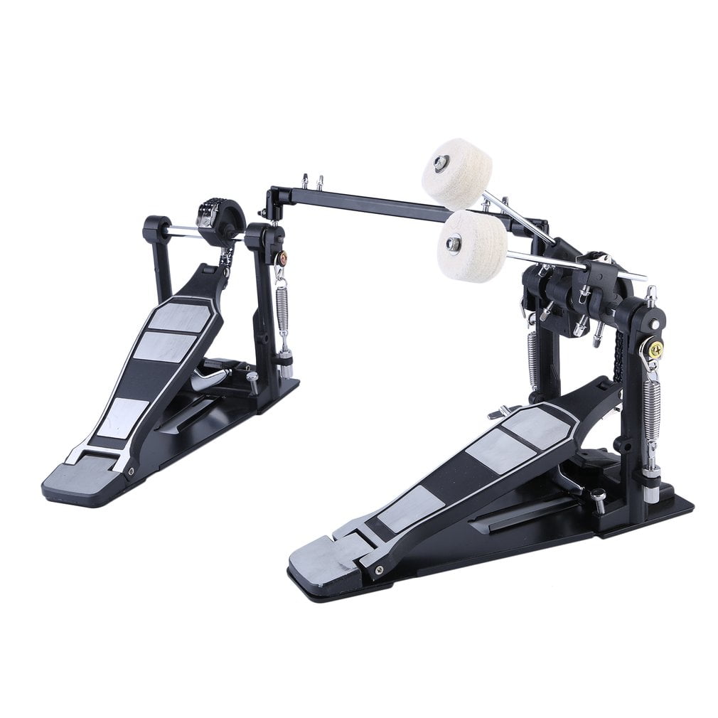 Classic Drum Pedal Dual Foot Kick Pedal Beater Singer Tension Spring ...