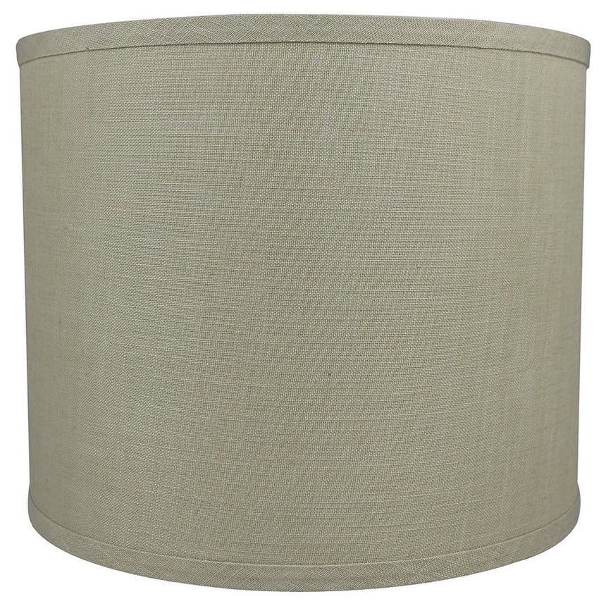 Classic Drum Smooth Linen Lamp Shade, 8" to 16" Bottom Size Natural 8 ...