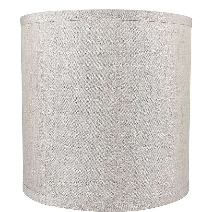 Classic Drum Smooth Linen Lamp Shade, 8" to 16" Bottom Size Oatmeal 10 ...