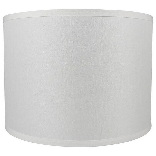 Classic Drum Smooth Linen Lamp Shade, 8" to 16" Bottom Size Off White ...
