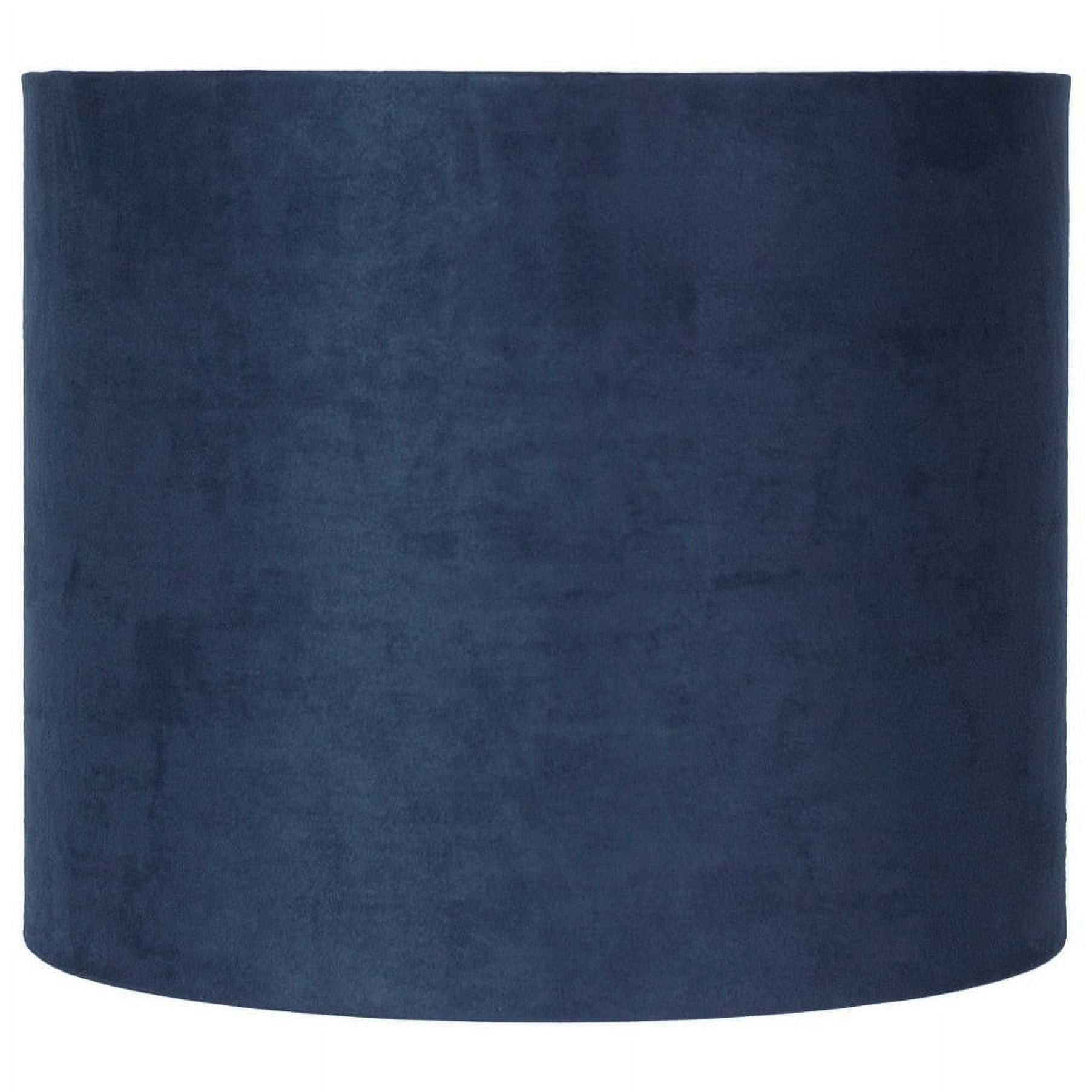 Classic Drum Suede Lamp Shade, Navy Blue, 8" to 16" Bottom Size 12 ...
