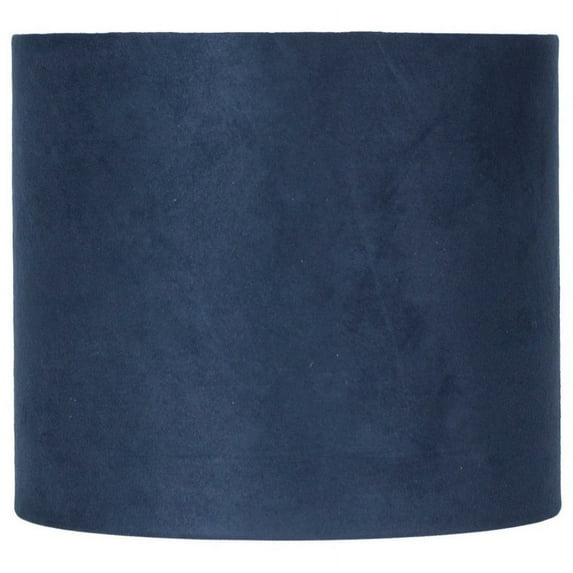 Urbanest Classic Drum Suede Lamp Shade in Navy Blue with Spider Fitter ...