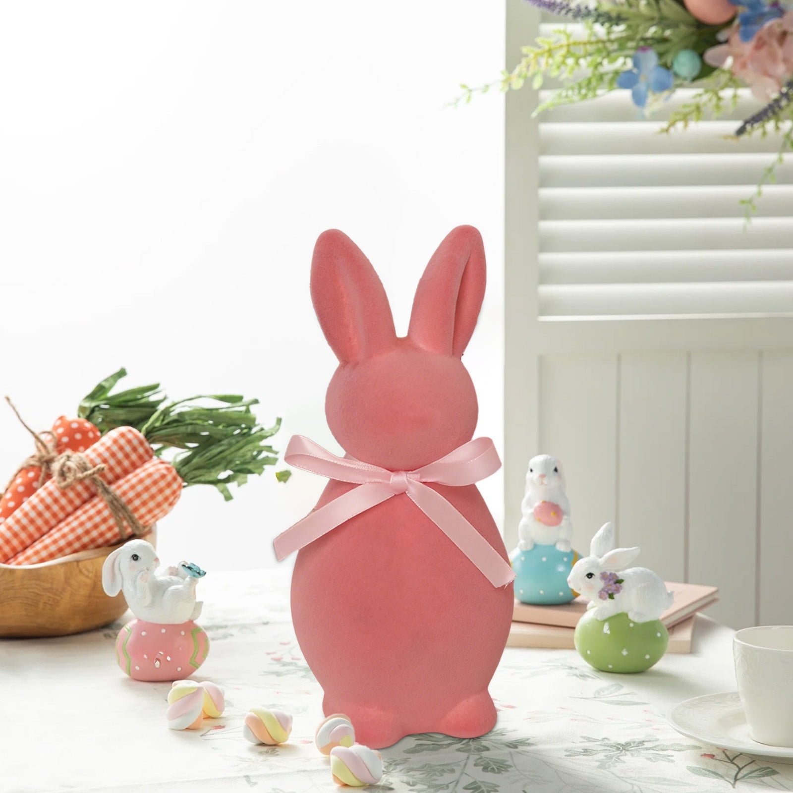 Classic Easter Bunny Figurine, Resin Rabbit Statue For HOLIDA Decor ...
