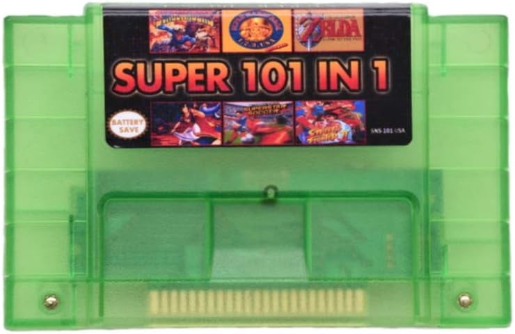 MultiCart 101-in-1 Game Cartridge, SNES, Super Nintendo [Physical ...