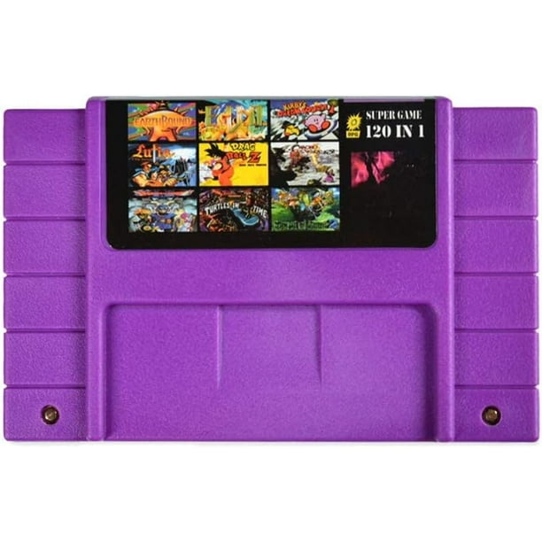 MultiCart 120-in-1 Game Cartridge, SNES, Super Nintendo [Physical ...