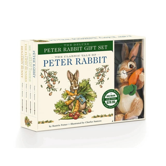 Classic Edition The Peter Rabbit Deluxe Plush Gift Set, (Board Book ...