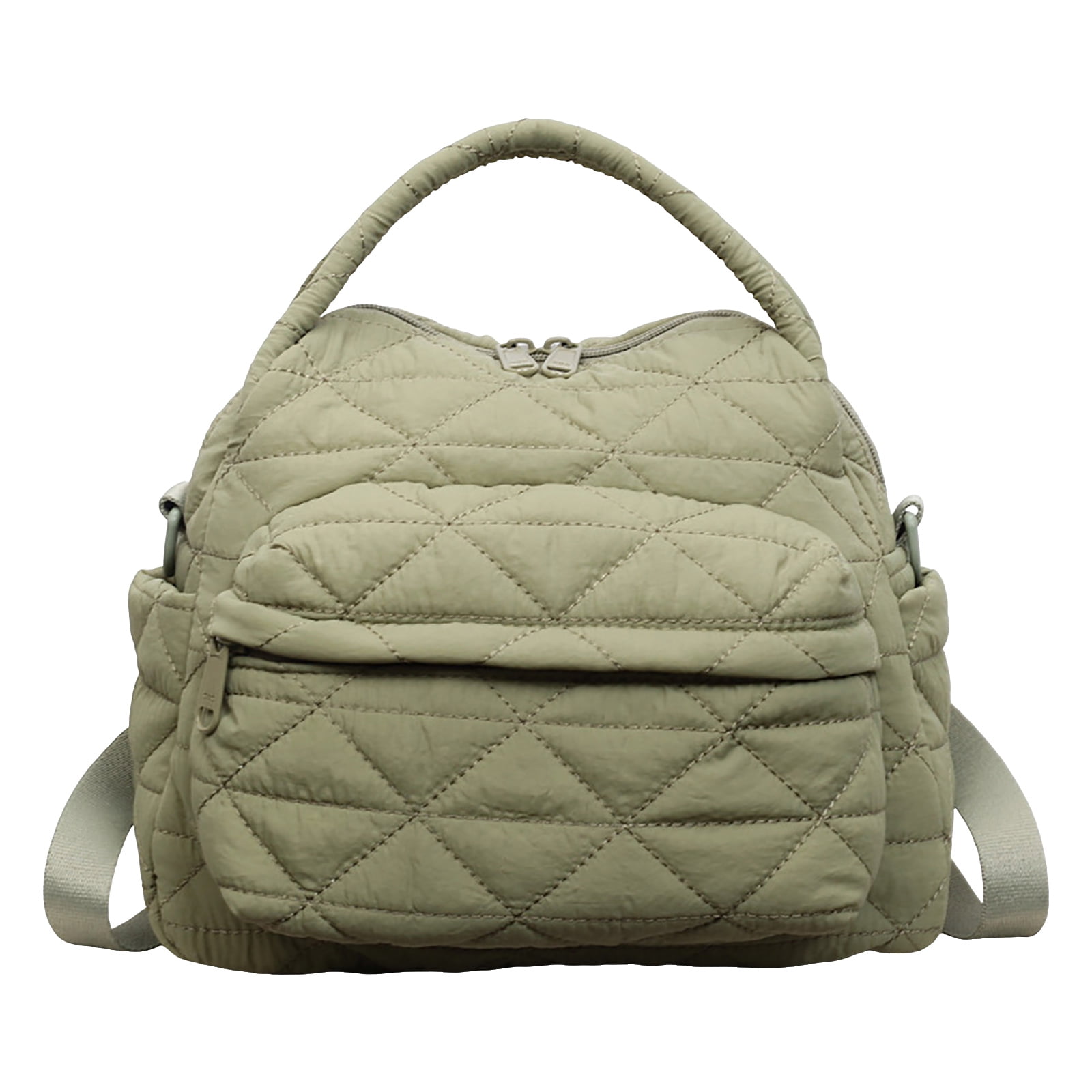 Classic Elegant Shoulder Bag: A Women's Solid Color Handbag with Zipper ...