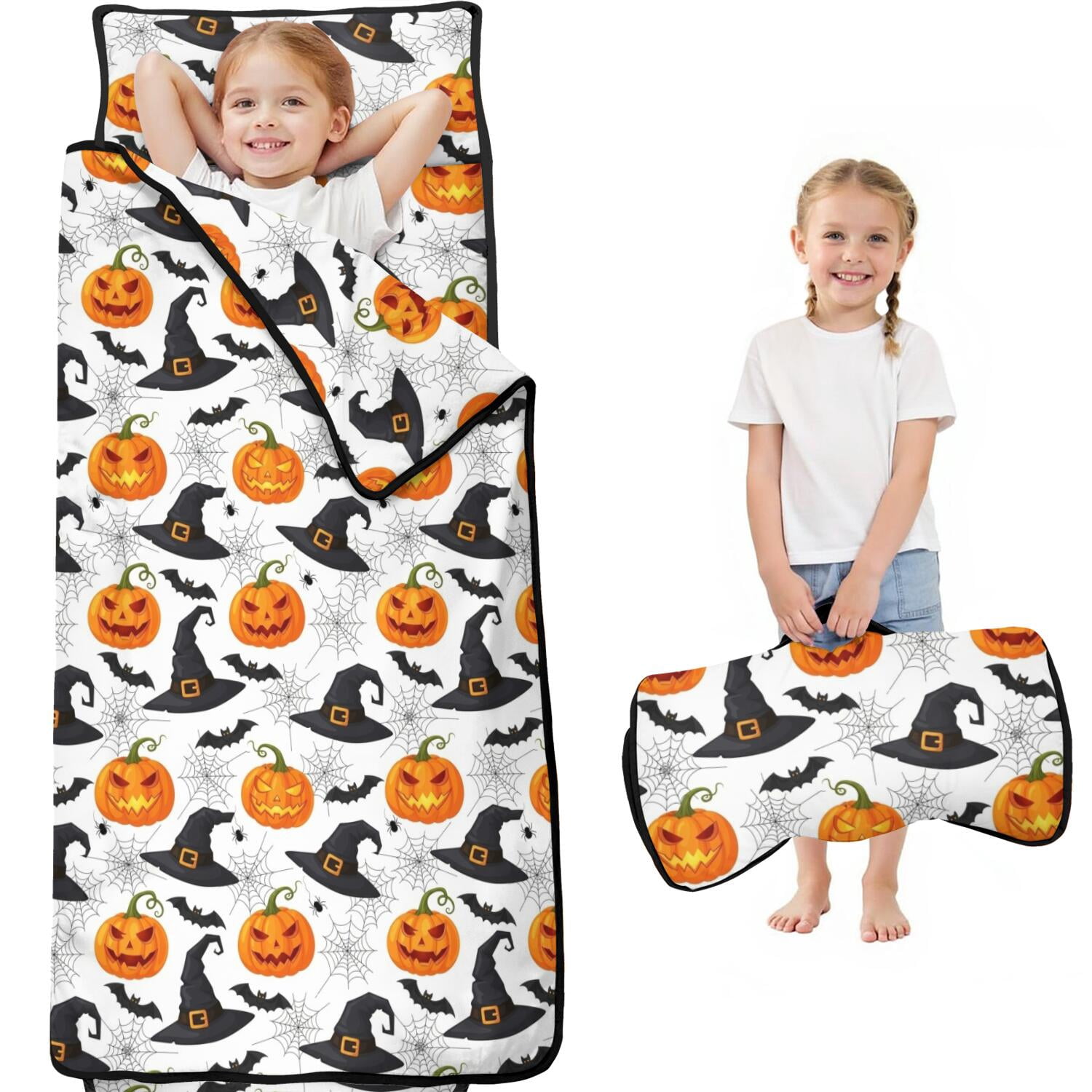 Classic Elements Halloween Pattern Kids Nap Mat, Daycare Sleep Mat with ...