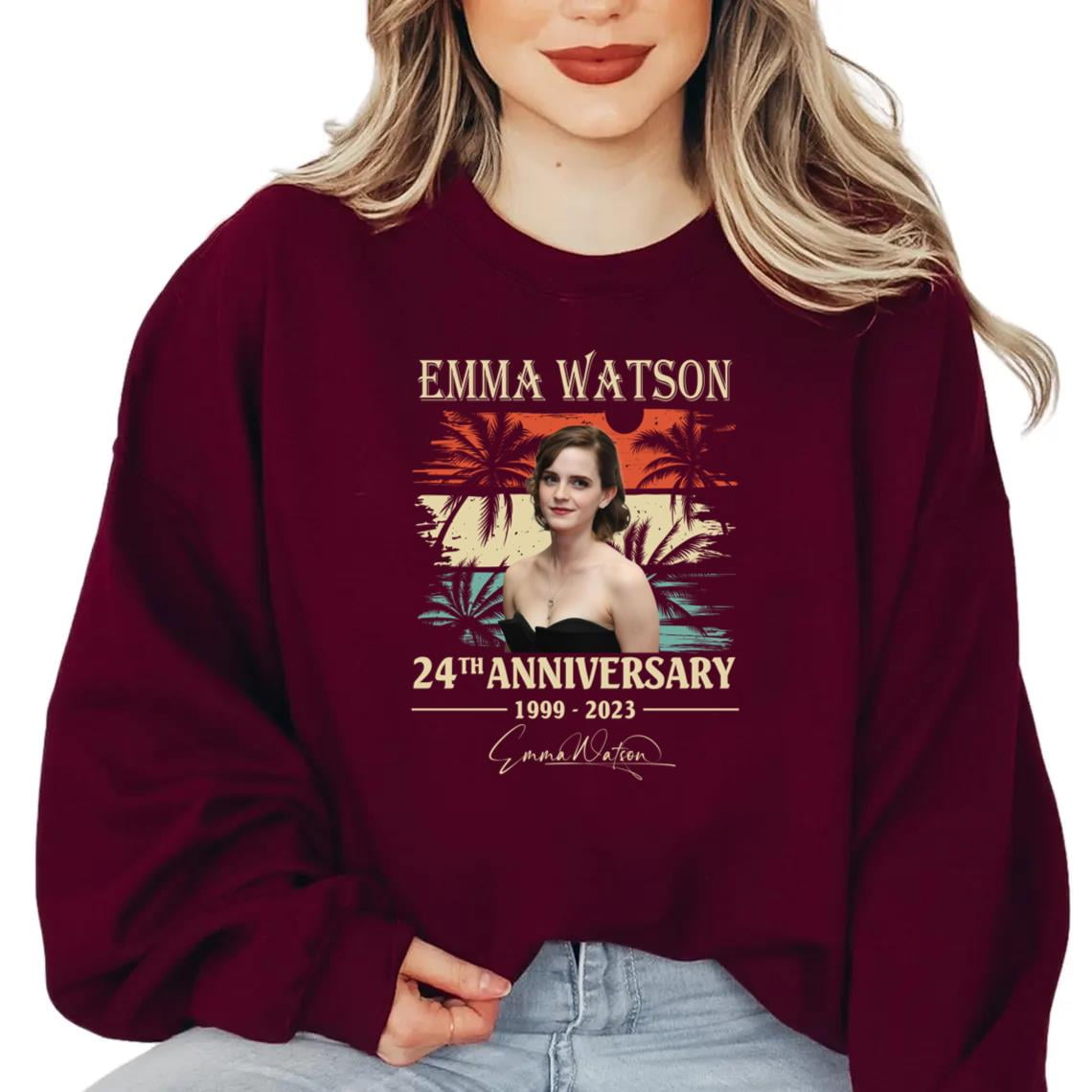 Classic Emma Watson Anniv Actress Activist Harry Potter Fan Hermione Star Sweatshirt Unisex, up ...