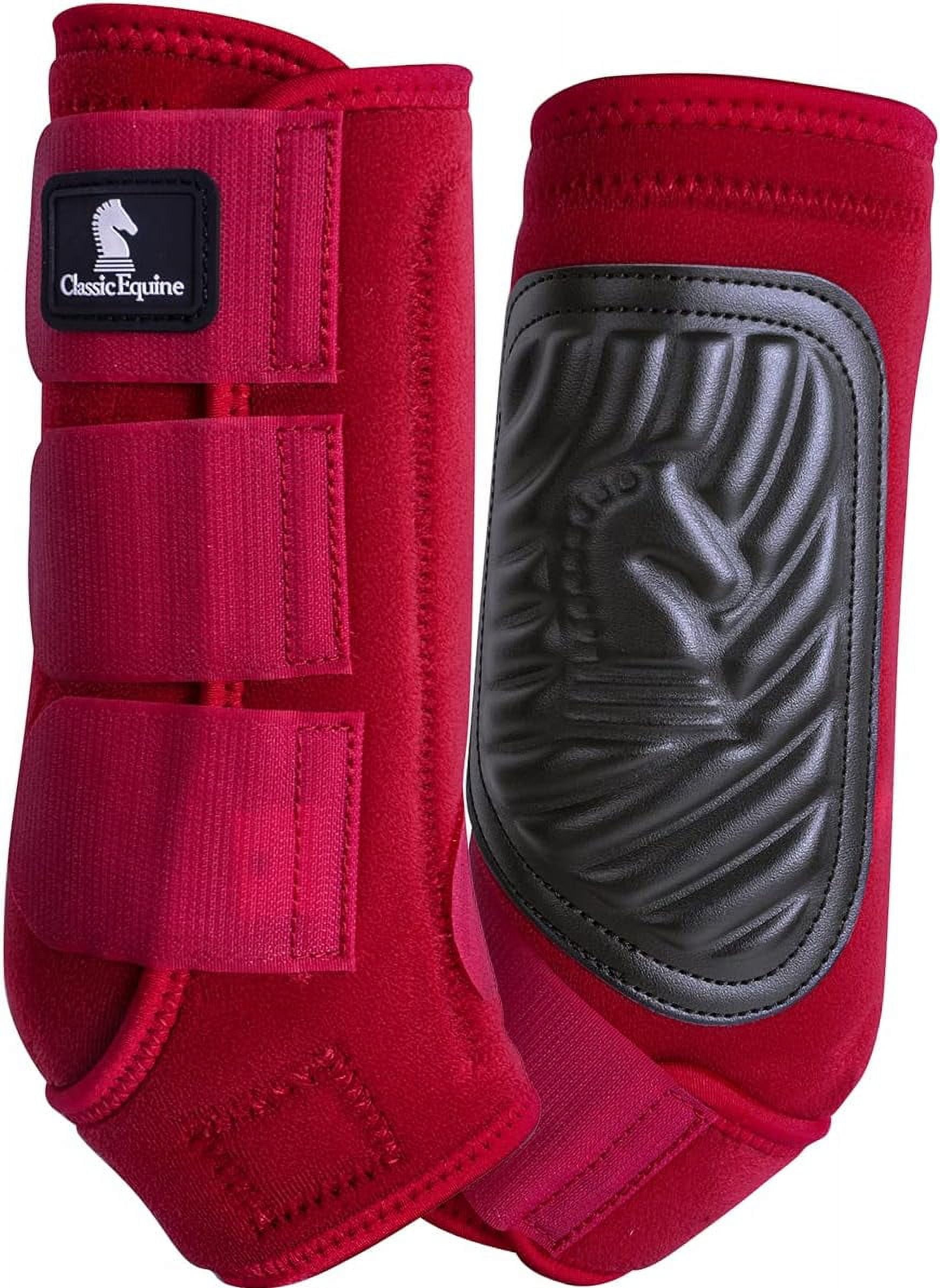 Classic Equine Classic Fit Front Boots Crimson Medium - Walmart.com