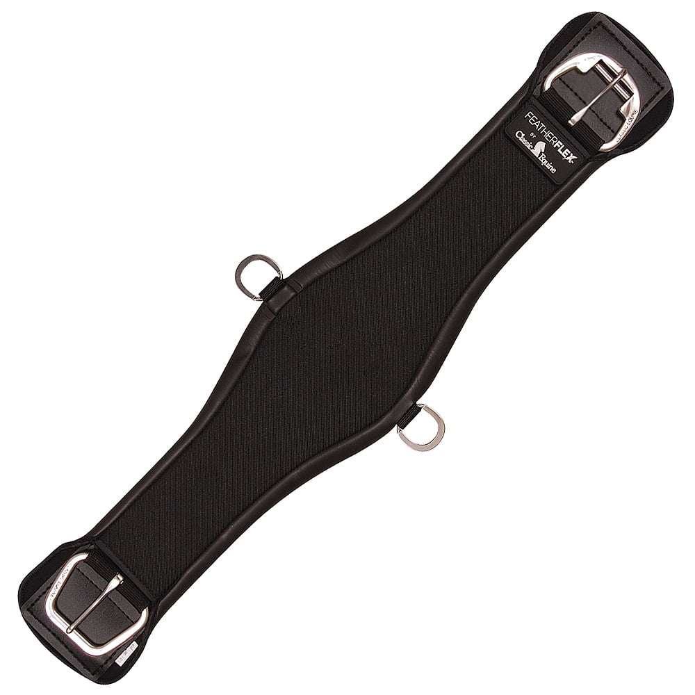 Classic Equine Feather Flex Roper Cinch 34in Black - Walmart.com