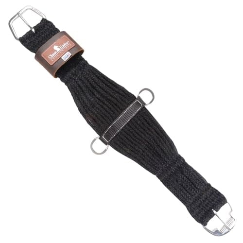 Classic Equine Mohair Black 27 Strand Roping Cinch Black 28 - Walmart.com