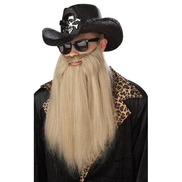 Classic/Everyday 80's Blues Rocker Beard with Moustache - Walmart.com