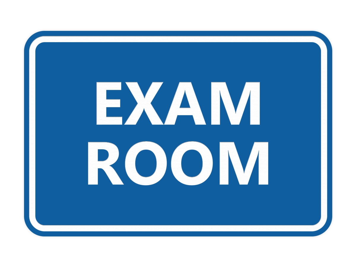 Classic Exam Room Sign (Blue) - Small - Walmart.com