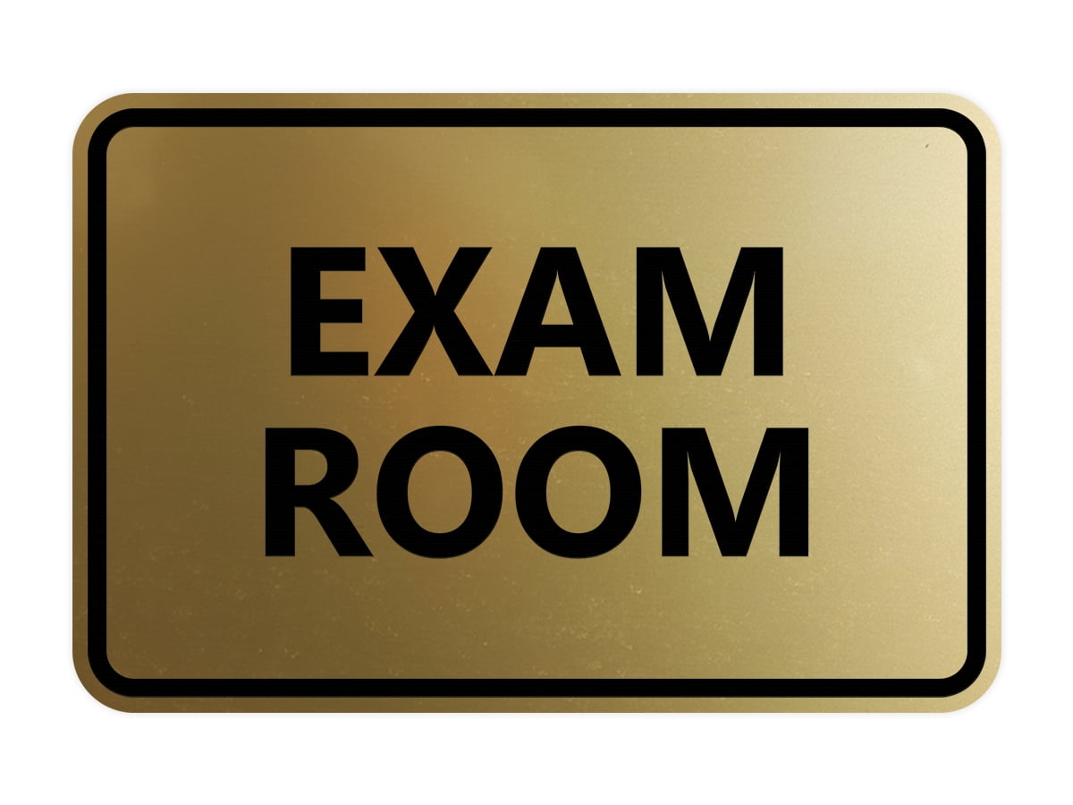 Classic Exam Room Sign (Brushed Gold) - Large - Walmart.com