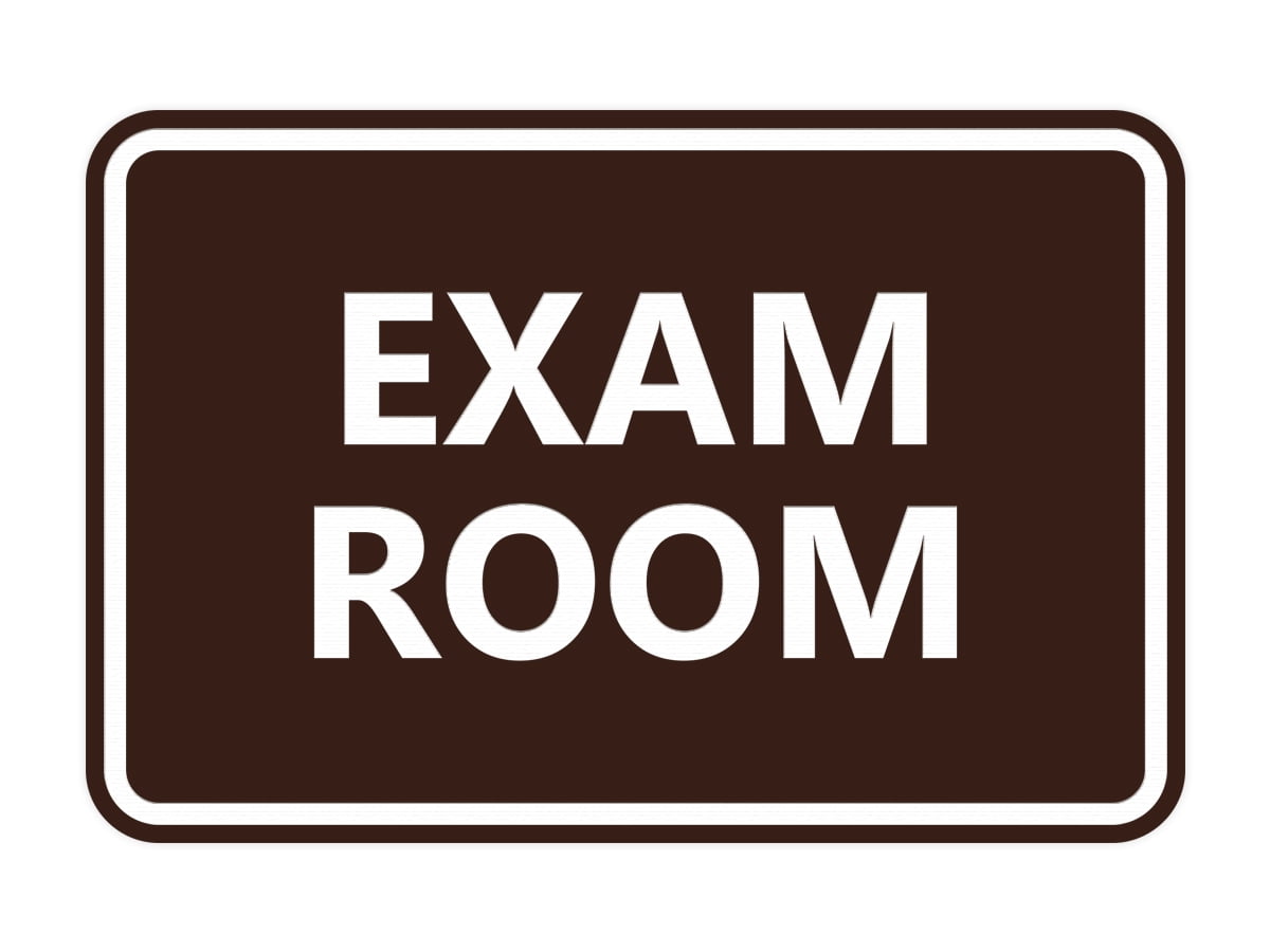 Classic Exam Room Sign (Dark Brown) - Large - Walmart.com