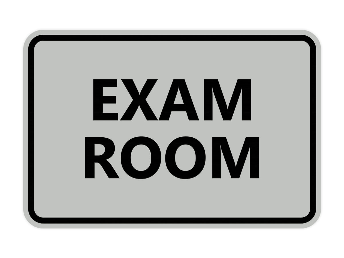 Classic Exam Room Sign (Lt Gray) - Medium - Walmart.com