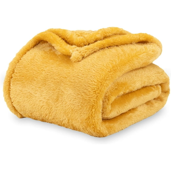 Classic Extra-Fluffy™ Plush Blanket, Twin Size Bed Blanket, Soft Fuzzy ...