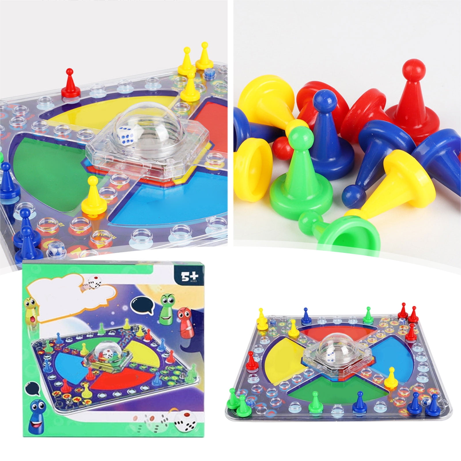 Classic Family Board Game for 2 to 4 Players with Dice and Hop Gameplay ...
