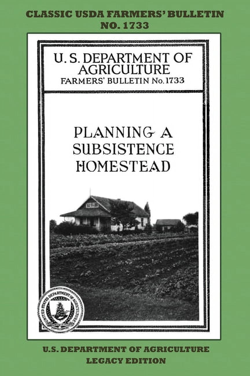 Classic Farmers Bulletin Library Planning A Subsistence Homestead ...