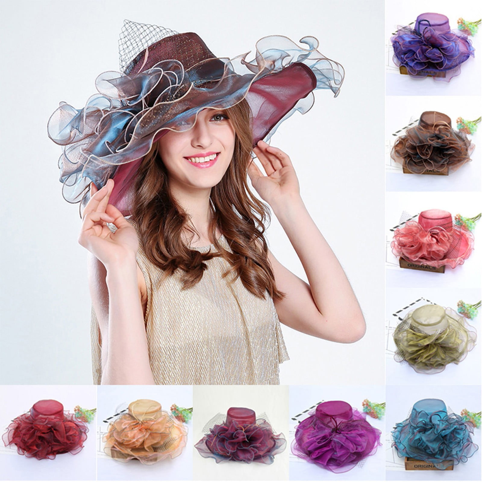 Classic Fascinator Cap for Women Tea Party Church Wedding Formal ...