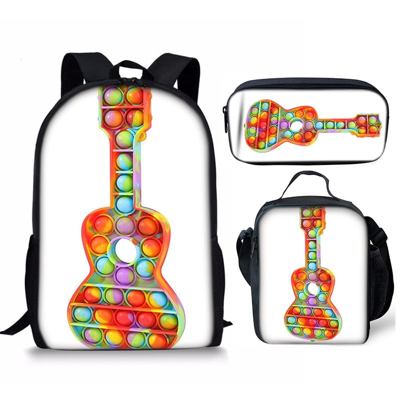 Classic Fashion Colorful Push Bubble 3D Print 3pcs/Set pupil Bags ...