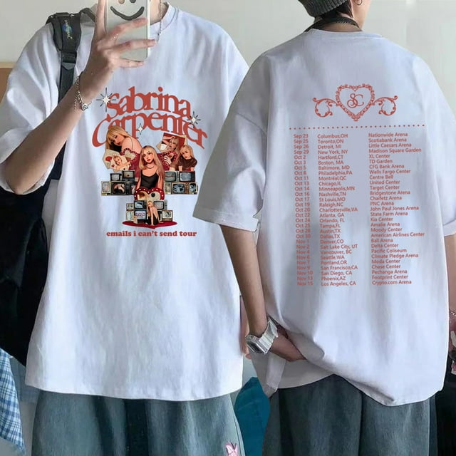 Classic Fashion Graphic Tee, Double Side Oversized Cotton Shirt, Unisex ...