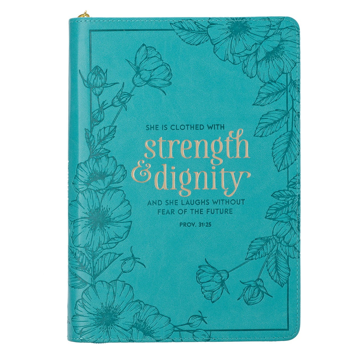 Classic Faux Leather Journal Strength & Dignity Proverbs 31:25 Bible ...