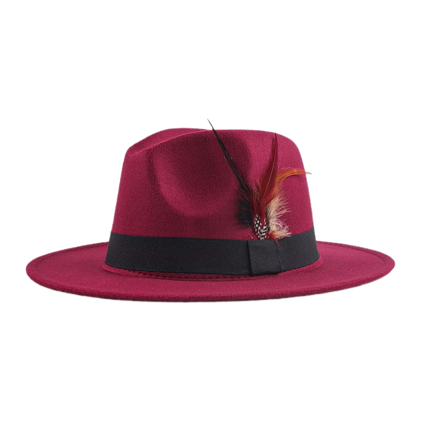 Classic Fedora Sun Hat for Men and Women Wide Brim Panama Style ...