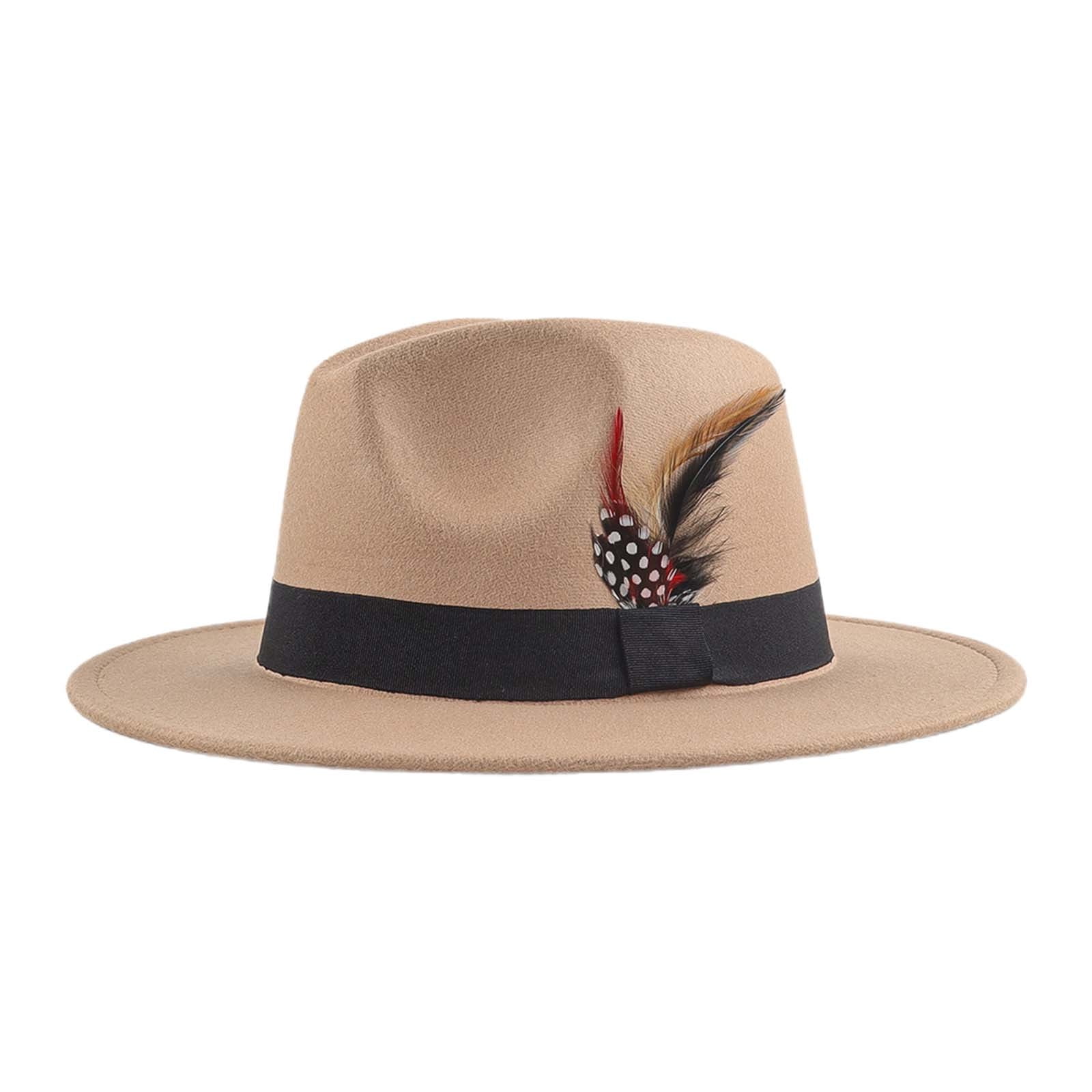 Classic Fedora Sun Hat for Men and Women Wide Brim Panama Style ...
