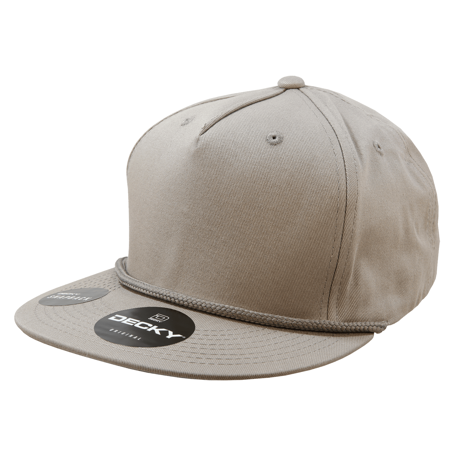 Classic Flat Bill Rope Caps, Khaki - Walmart.com