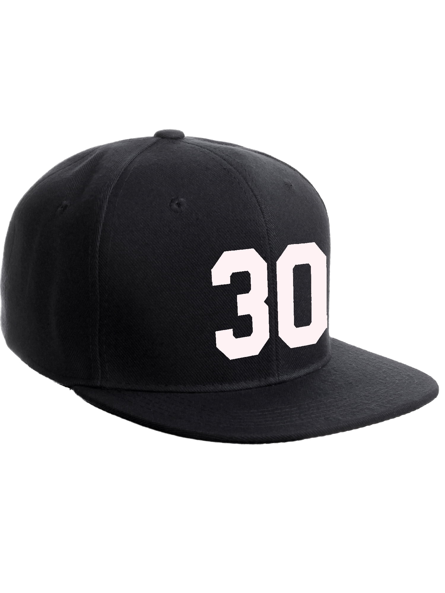 Classic Flat Bill Visor Snapback Hat Custom Color Player Team Numbers ...
