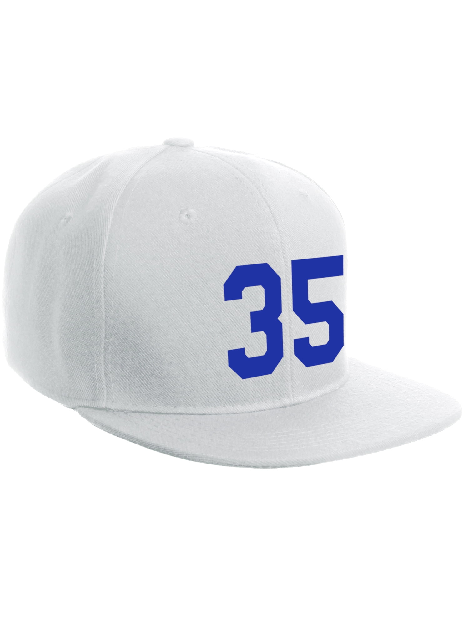 Classic Flat Bill Visor Snapback Hat Custom Color Player Team Numbers ...