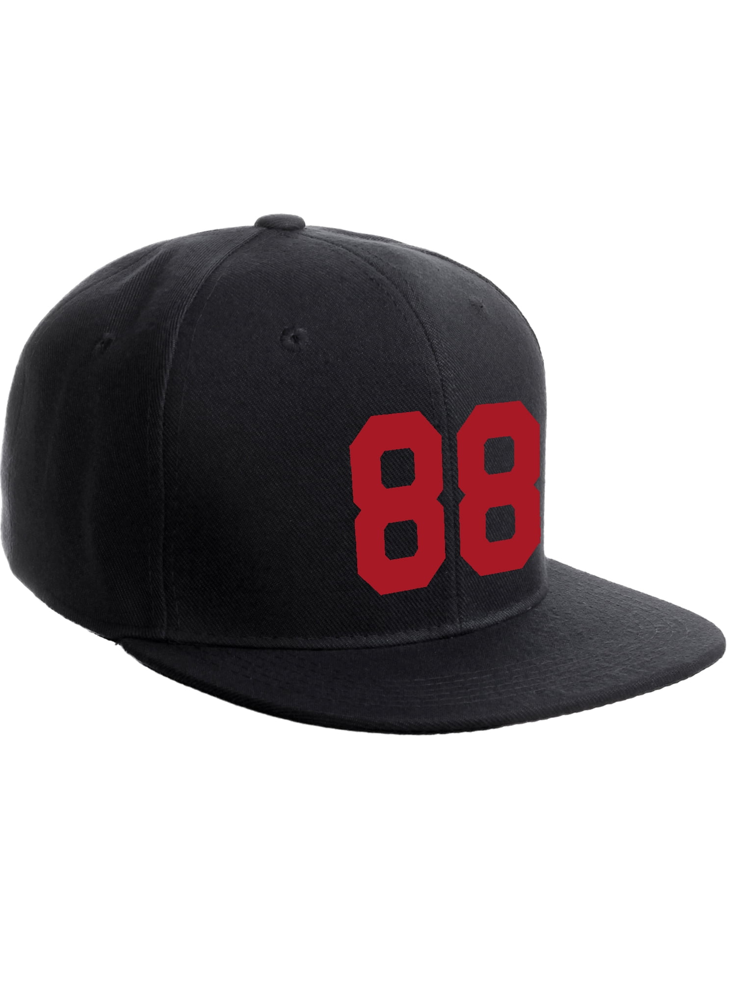 Classic Flat Bill Visor Snapback Hat Custom Color Player Team Numbers ...