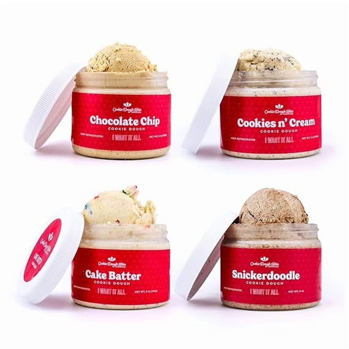 Classic Flavor Pack, Soft and Smooth Ready to Eat Gourmet Cookie Dough ...