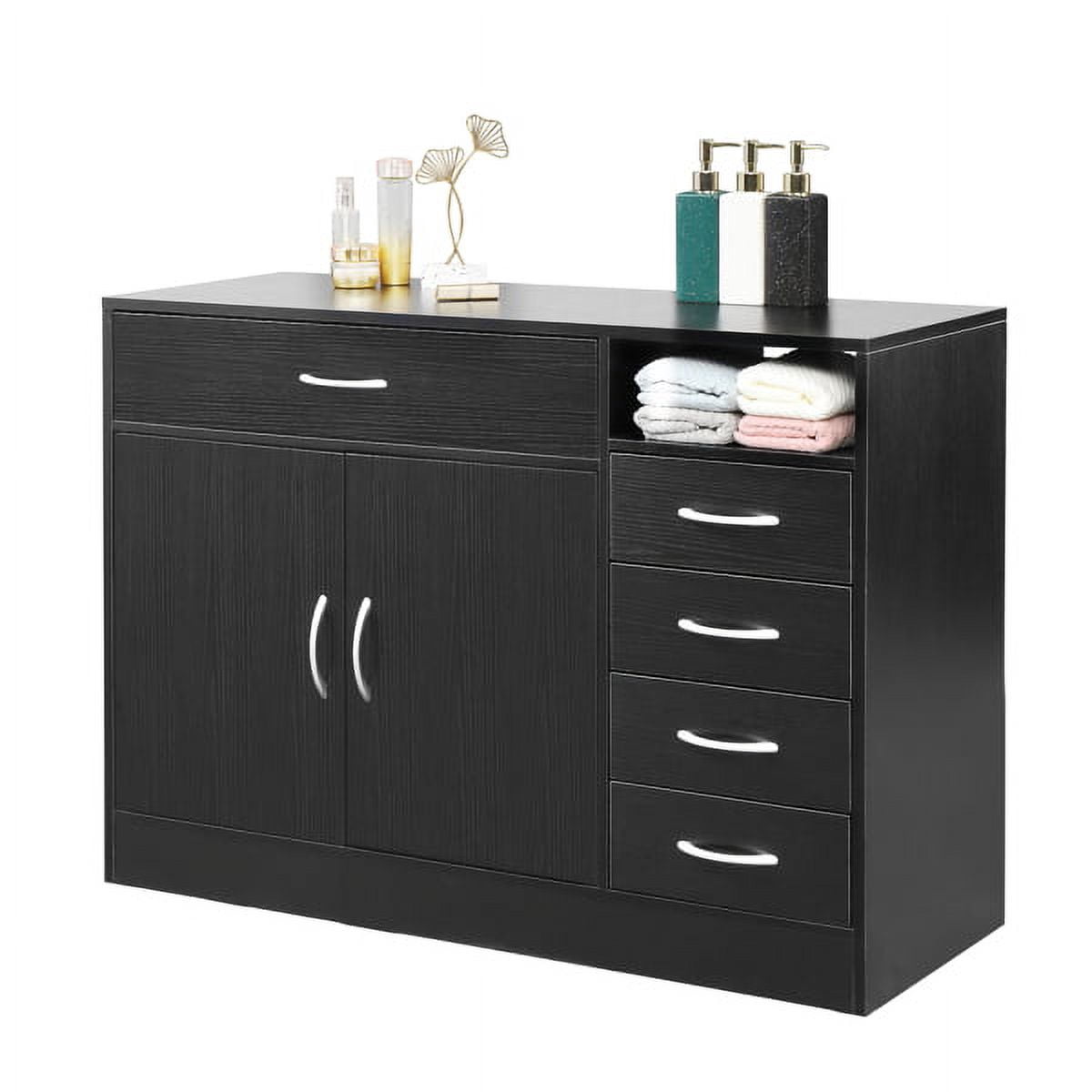 Classic Floor Stand Styling Station Wood Beauty Salon Spa Locking ...