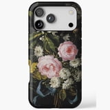 Classic Floral Art for iPhone Case 11 through 17 Pro Max - Pink Roses ...
