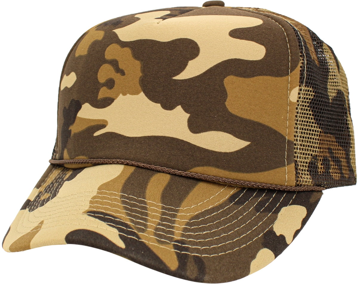 Classic Foam Front Mesh Back Trucker Hat Baseball Cap Plastic ...