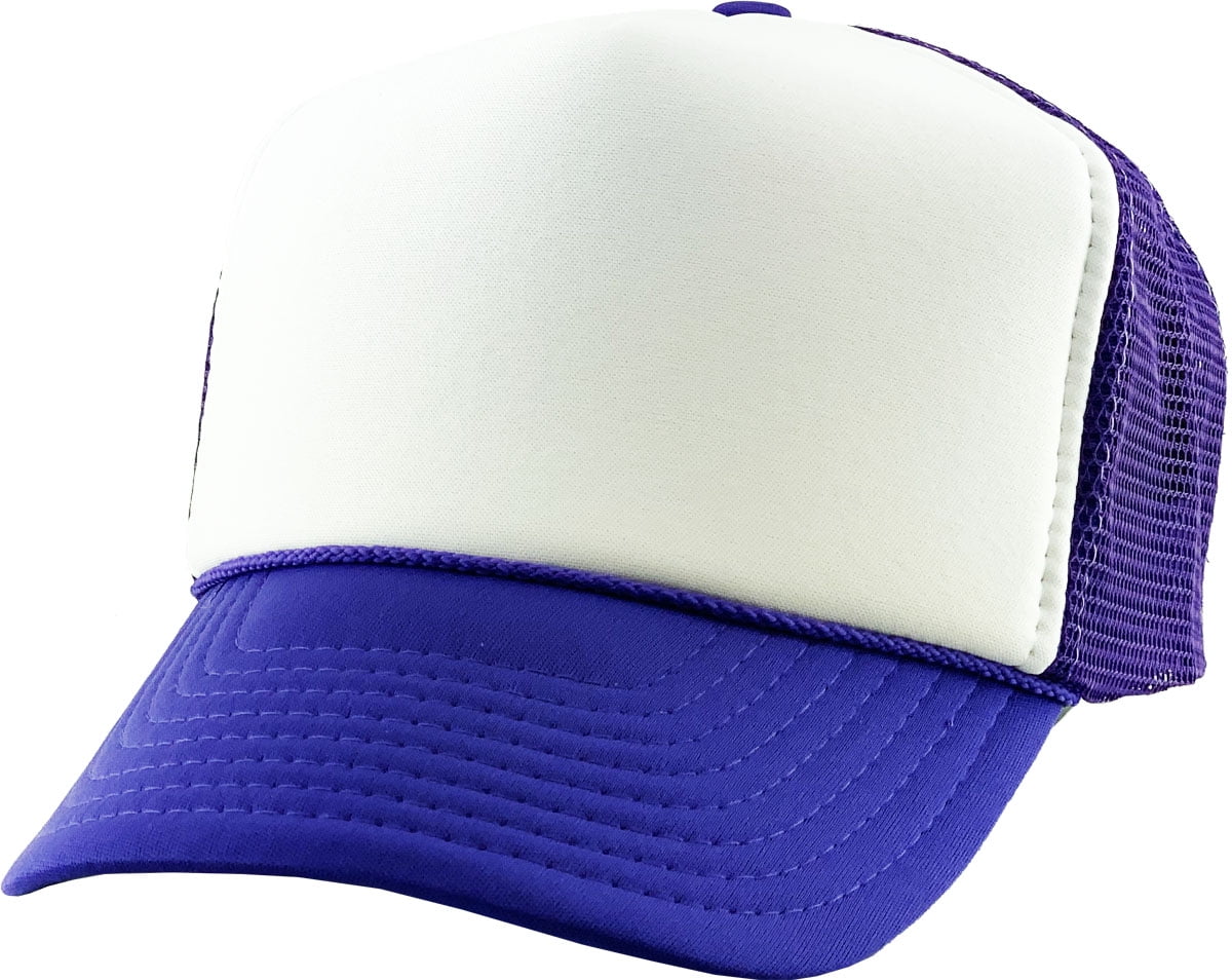 Classic Foam Front Mesh Back Trucker Hat Baseball Cap Plastic ...