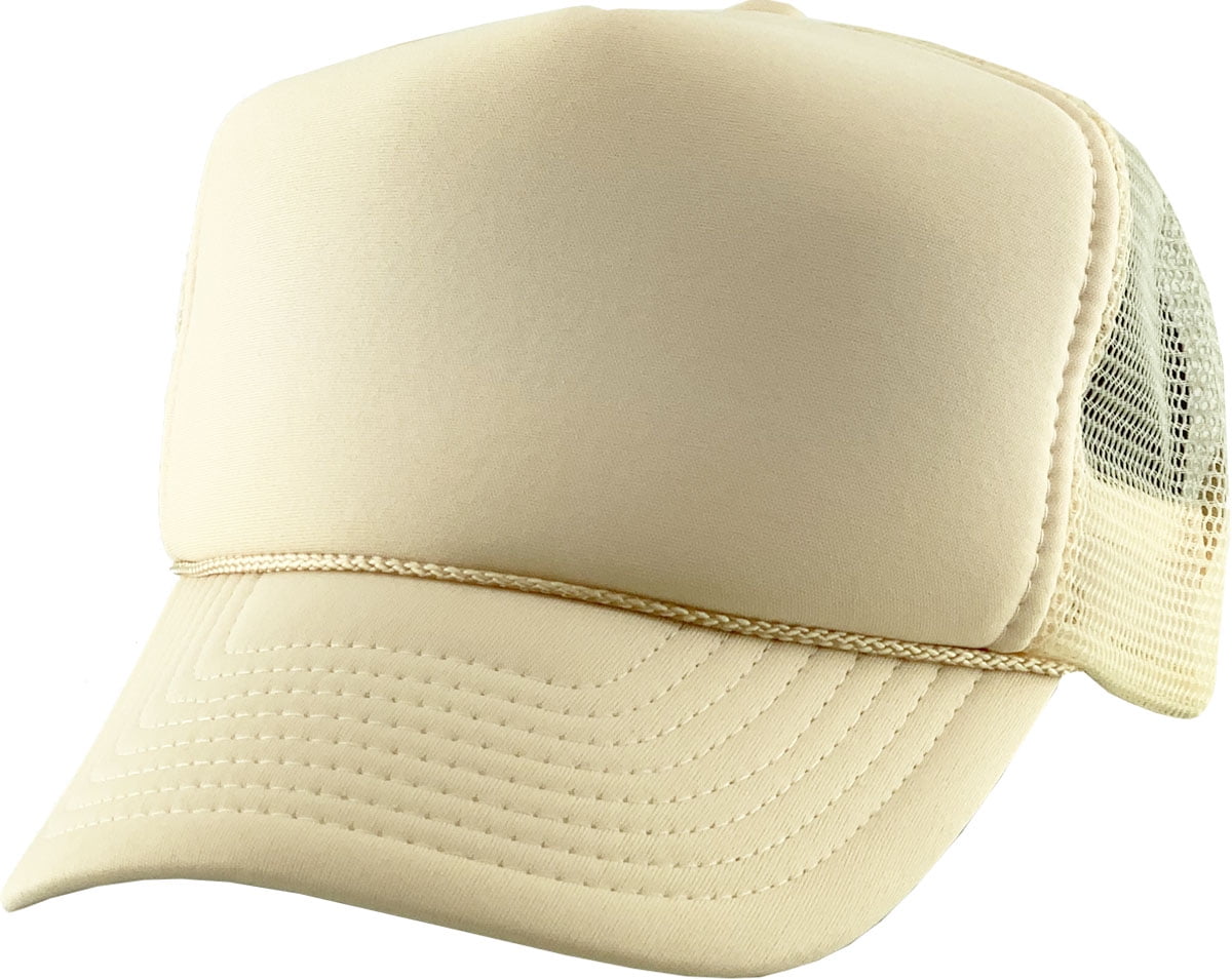 Classic Foam Front Mesh Back Trucker Hat Baseball Cap Plastic ...