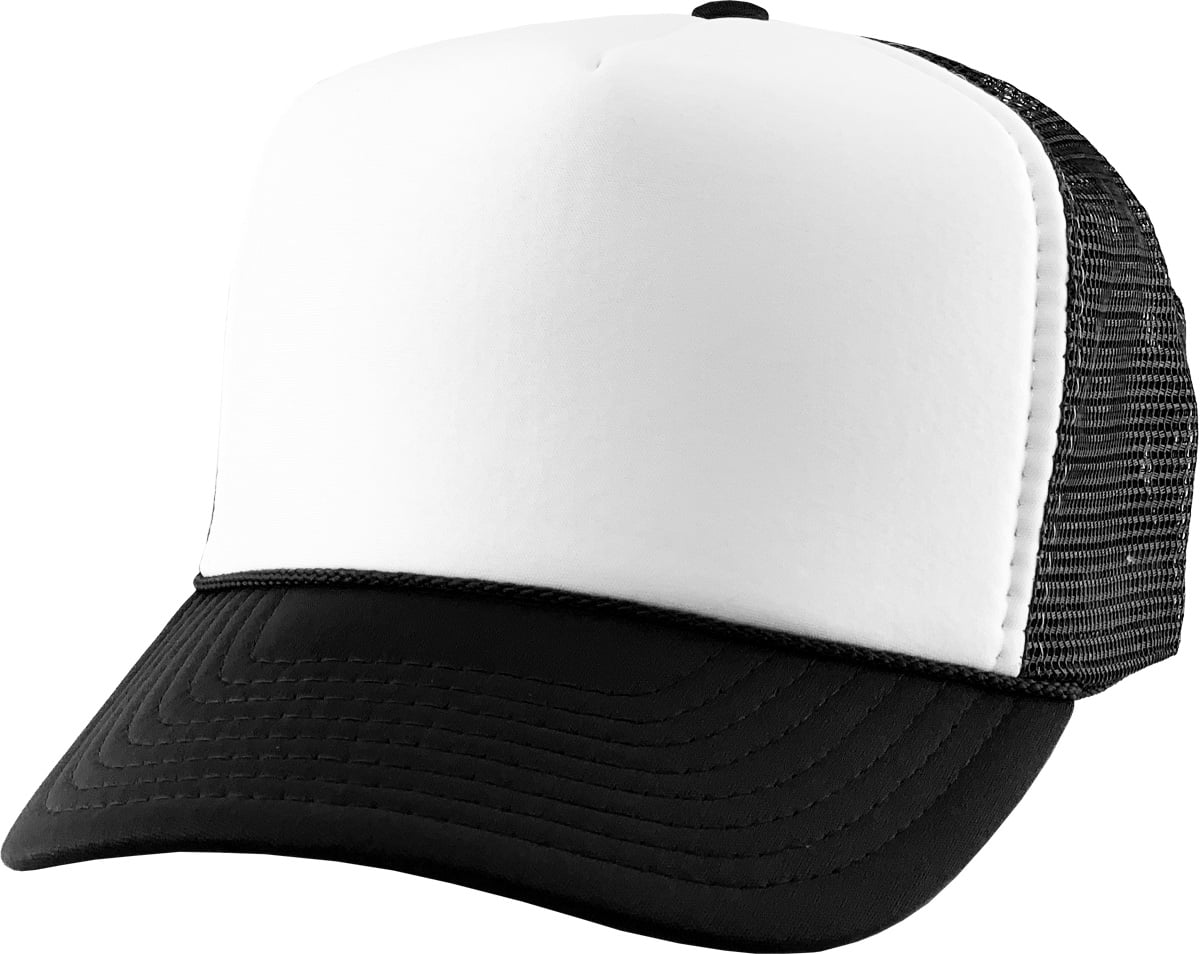 Classic Foam Front Mesh Back Trucker Hat Baseball Cap Plastic ...