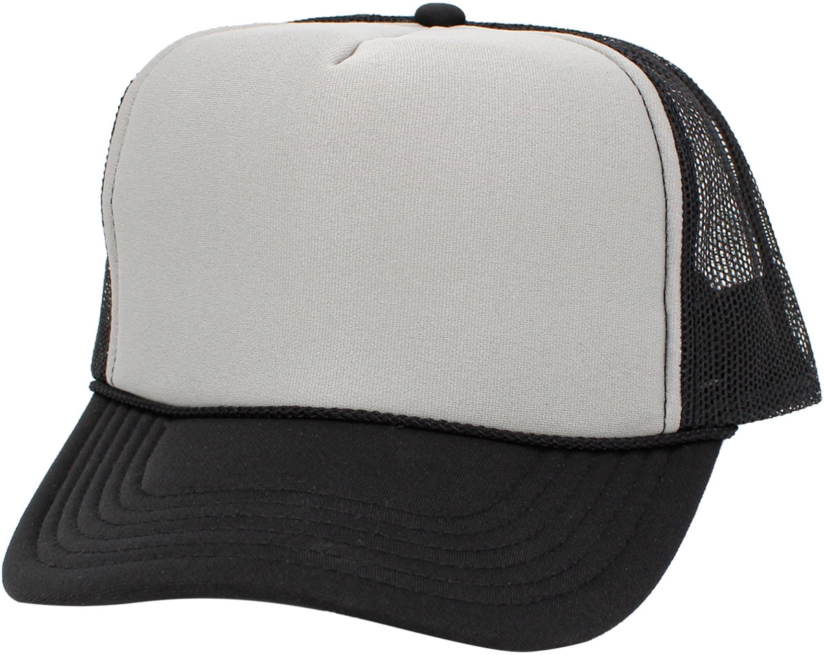 Classic Foam Front Mesh Back Trucker Hat Baseball Cap Plastic ...