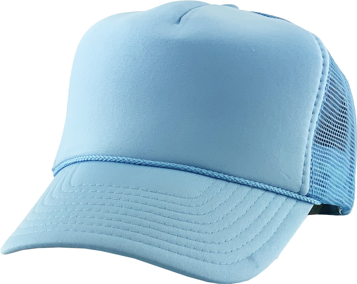 Classic Foam Front Mesh Back Trucker Hat Baseball Cap Plastic ...